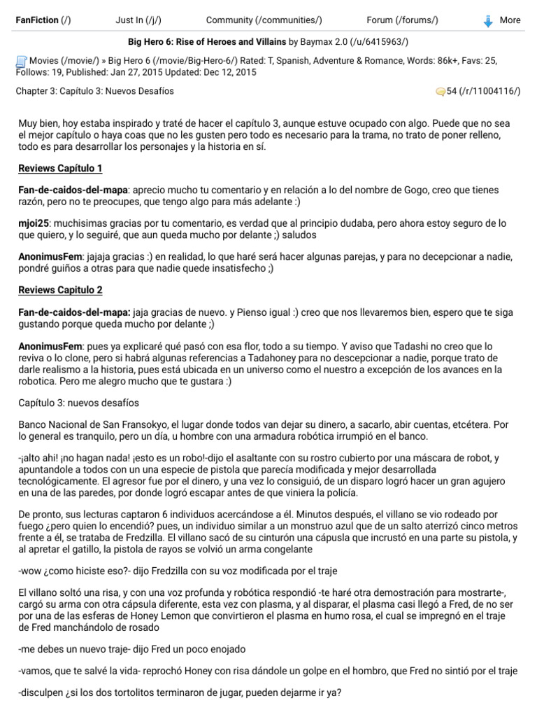 Fanfic Big Hero 6 Rise of Heroes and Villains CH 3, Big Hero 6 ...
