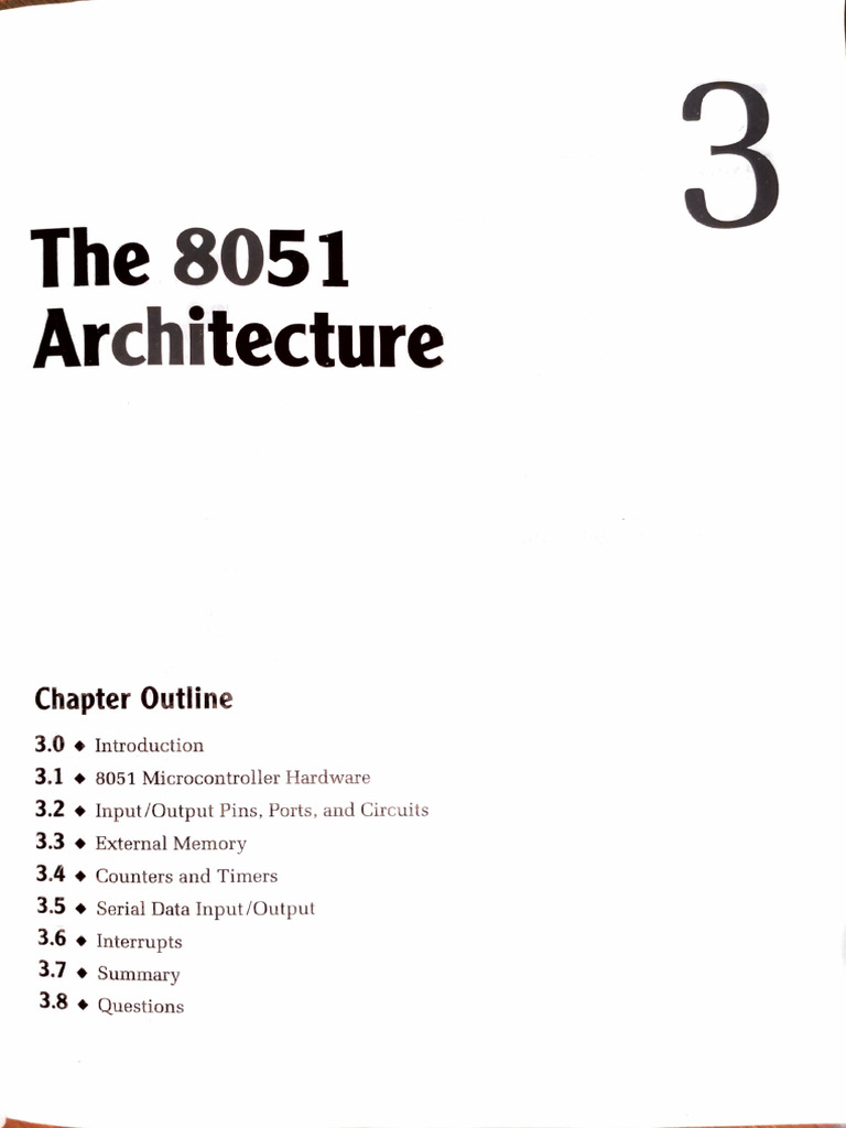 8051 Architecture Kenneth Ayala | PDF