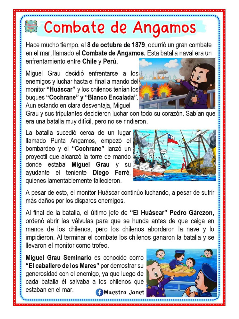 FICHA - COMBATE DE ANGAMOS | PDF