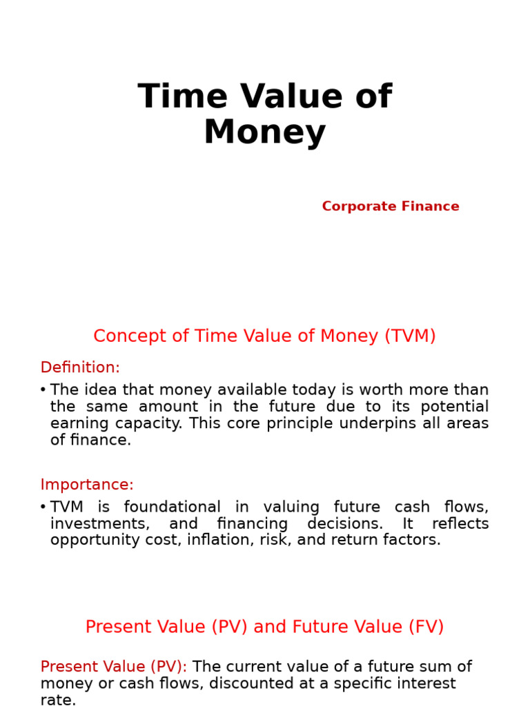 The Time Value of Money | PDF | Net Present Value | Internal Rate Of Return