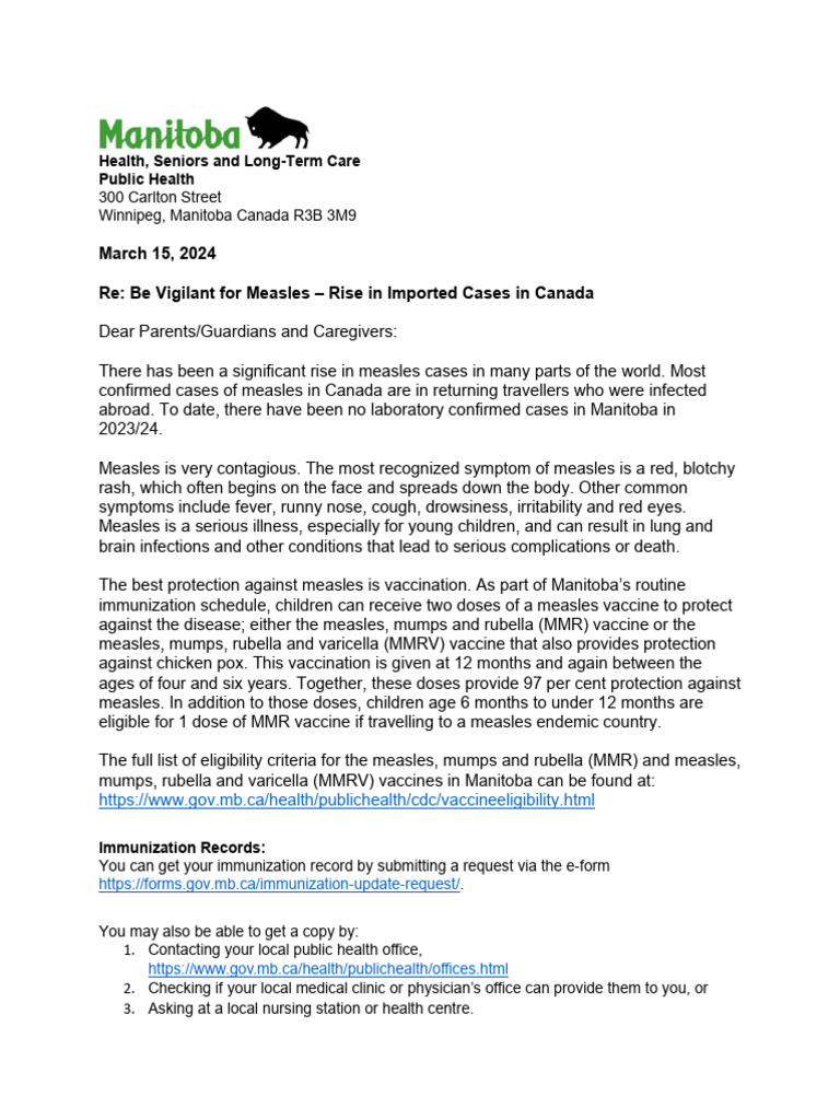 letter_measles | PDF | Measles | Microbiology letter_measles | PDF | Measles | Microbiology