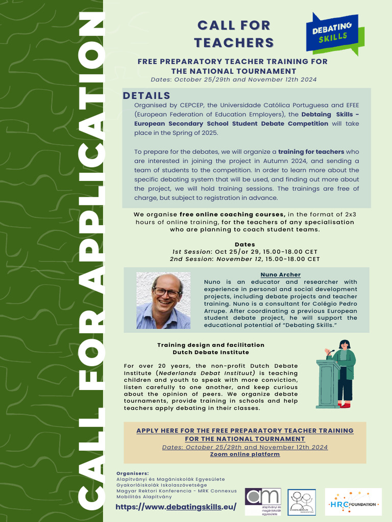 Teacher Training for Debate Skills 2024 | PDF | Human Communication