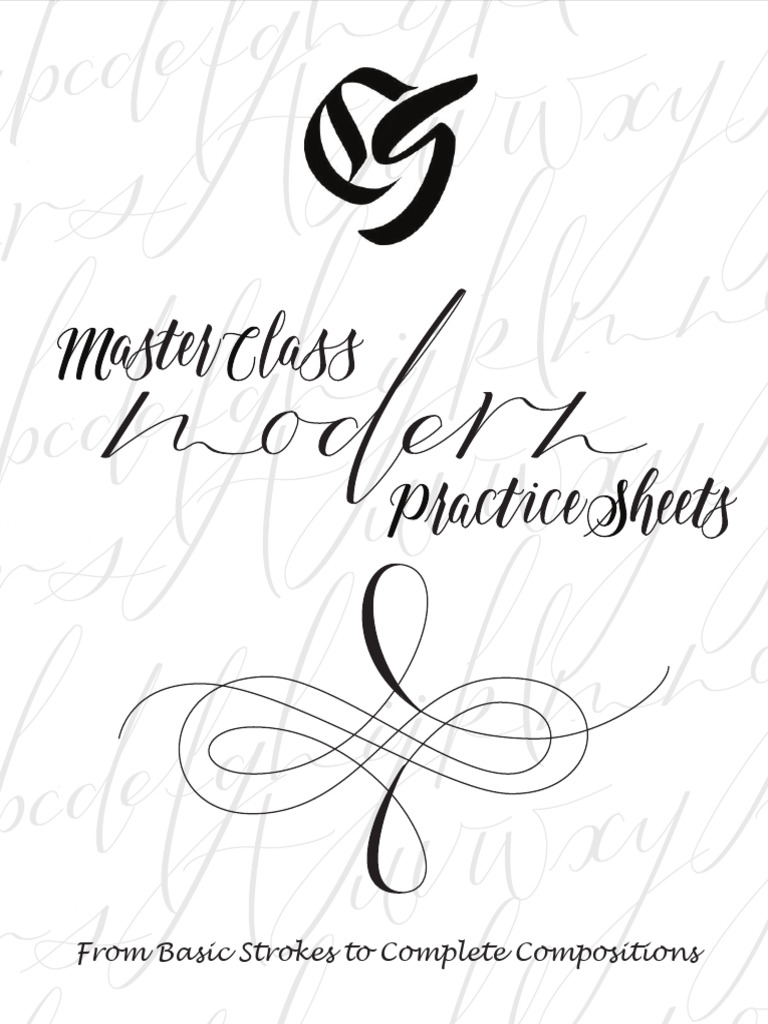 Modern Calligraphy Practice Sheets V0 Secured Compressed 2hmmi0 | PDF ...