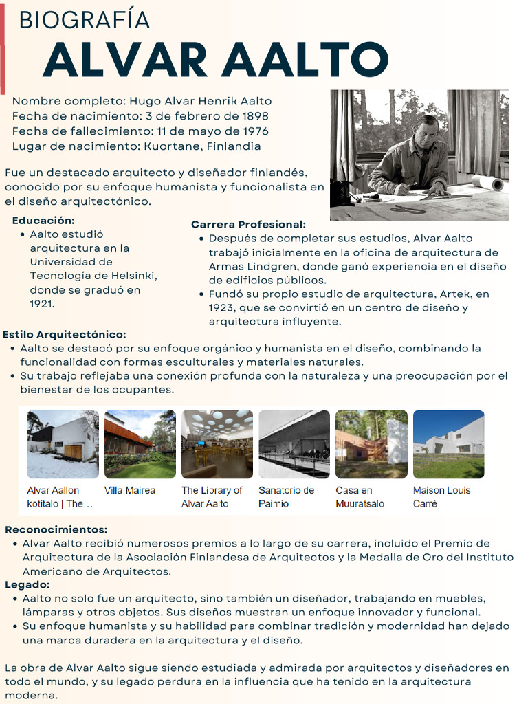 Alvar Aalto | PDF | Diseño arquitectonico | Arquitectura