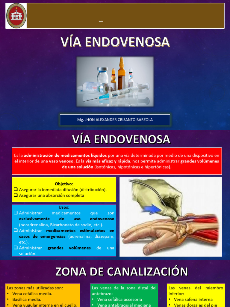Vía Endovenosa | PDF | Terapia intravenosa | Medicina CLINICA