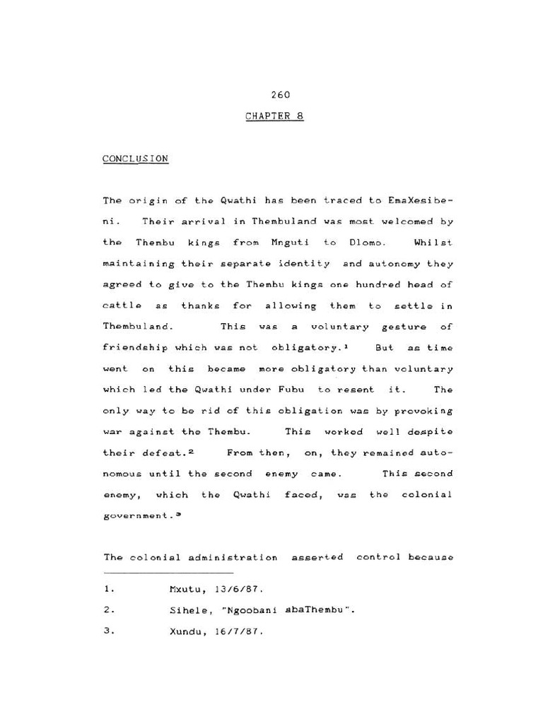 Qwathi Clan History and Resistance | PDF | History