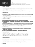 General Chemistry Cheat-Sheet | PDF | Chemical Bond | Electron