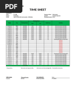 Timesheet 1 - 31 July 2025 | PDF | Working Time