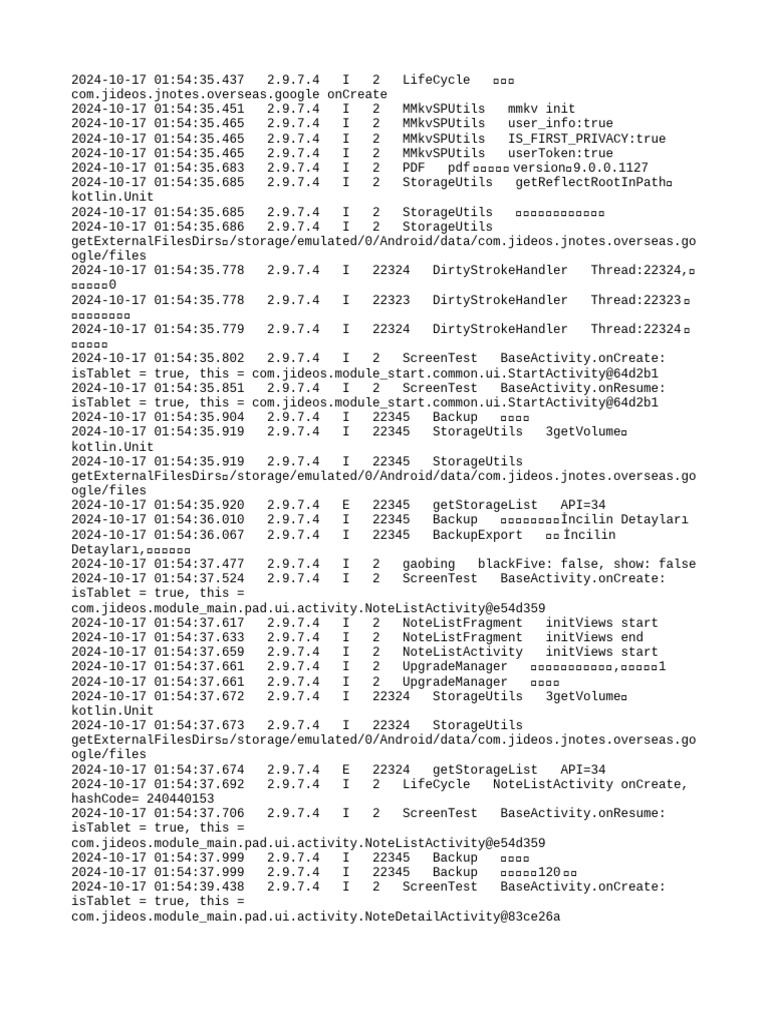 2024-10-17 78073248 Log | PDF | Backup | Computer Science