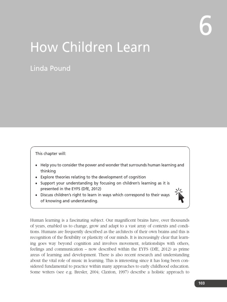How Children Learn | PDF | Humanistic Psychology | Psychology