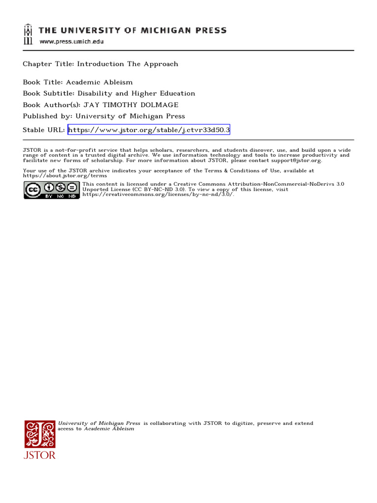 Academic Ableism | PDF | Disability | Eugenics