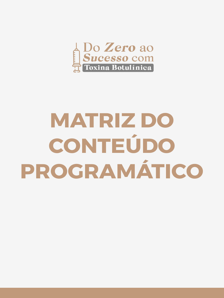Matriz de Conteudo - ZS | PDF | Anatomia humana