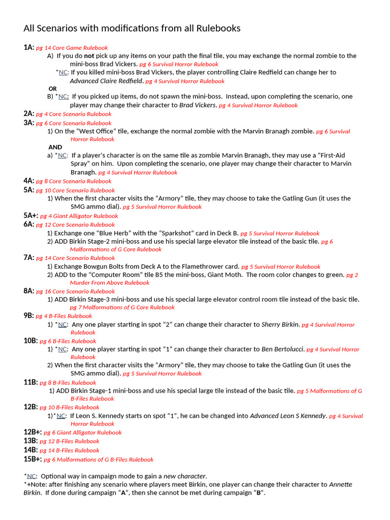 Scenarios With Changes | PDF