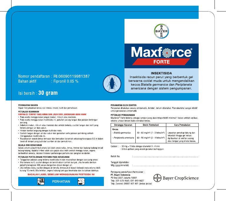LABEL Maxforce Forte_30g_New Reg | PDF