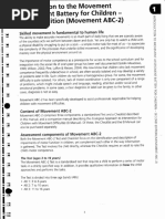 Movement ABC Scoring and Interpreting | PDF