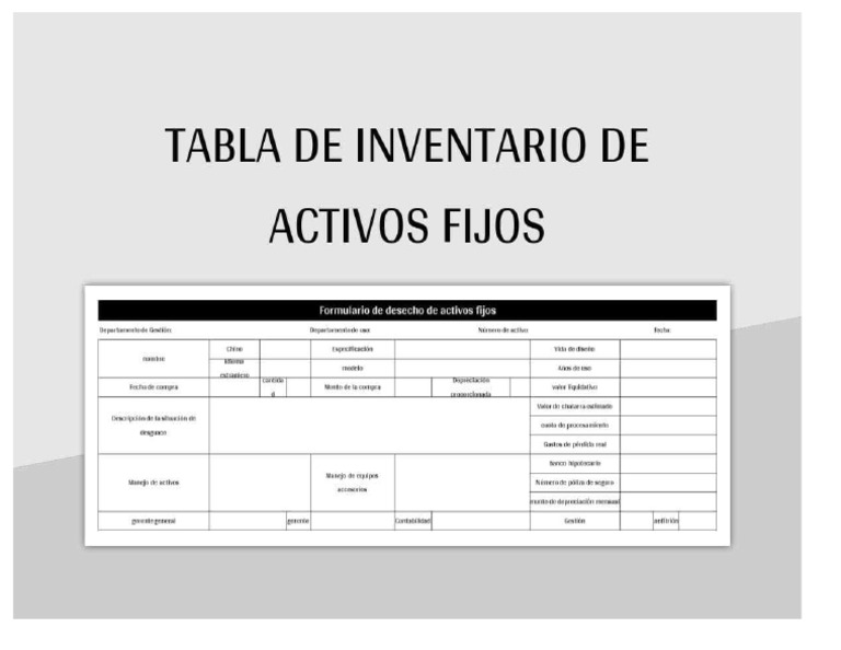 Lo Que Necesitas Saber Para Hacer Un Inventario De Activos Fijos – MYFV