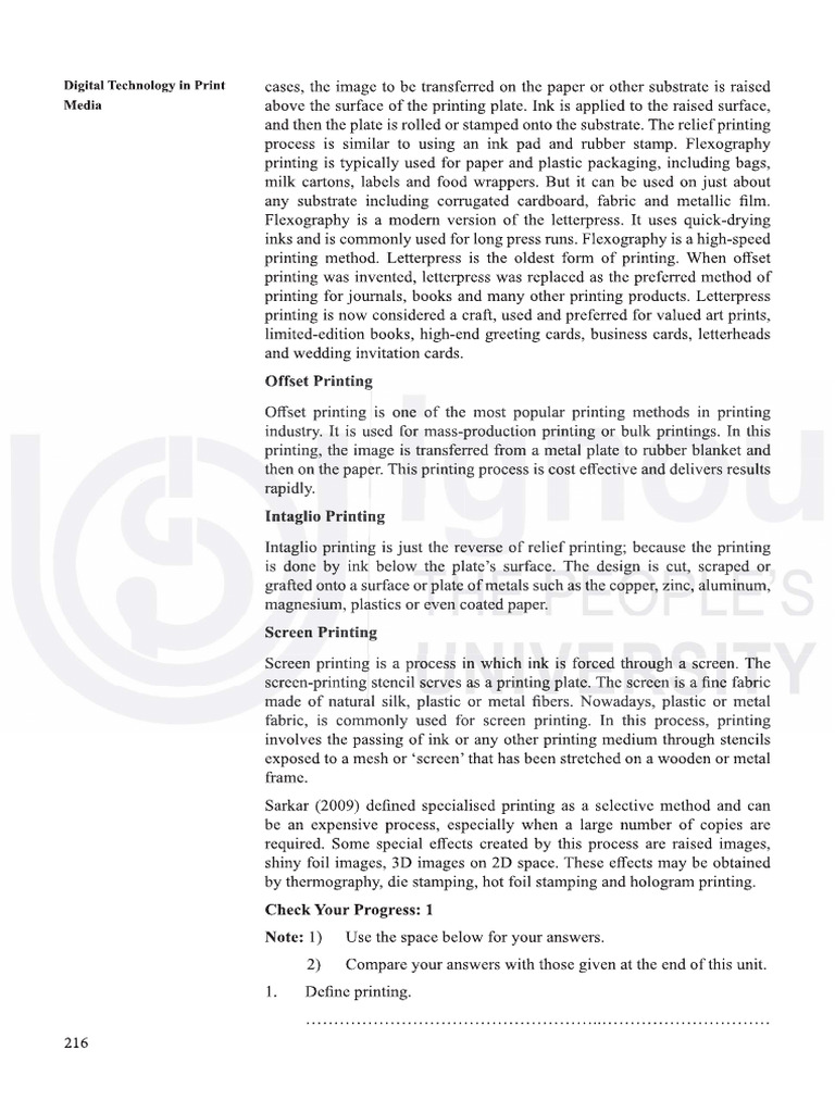 Intaglio Printing | PDF