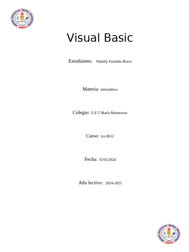 visual basic y Excel | PDF | Botón (Computación) | Ventana (informática)