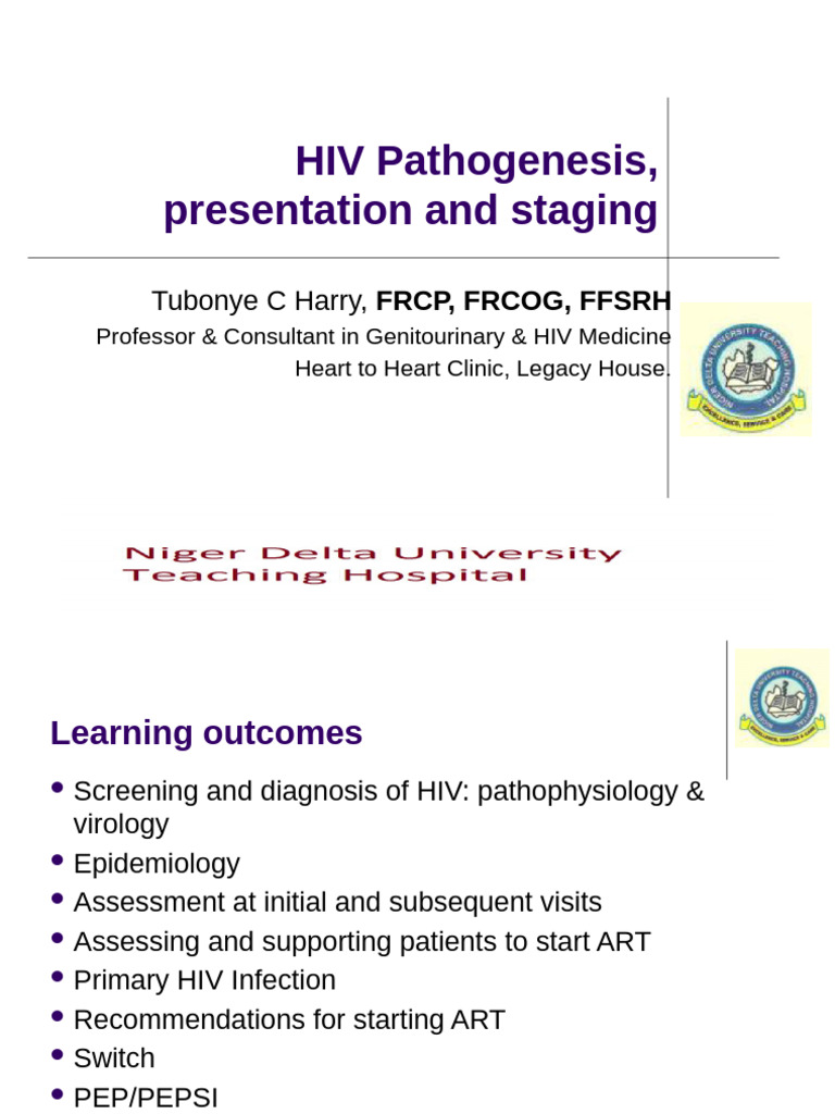 HIV Pathogenesis, Presentation and Staging | PDF | Hiv | Hematopoietic ...