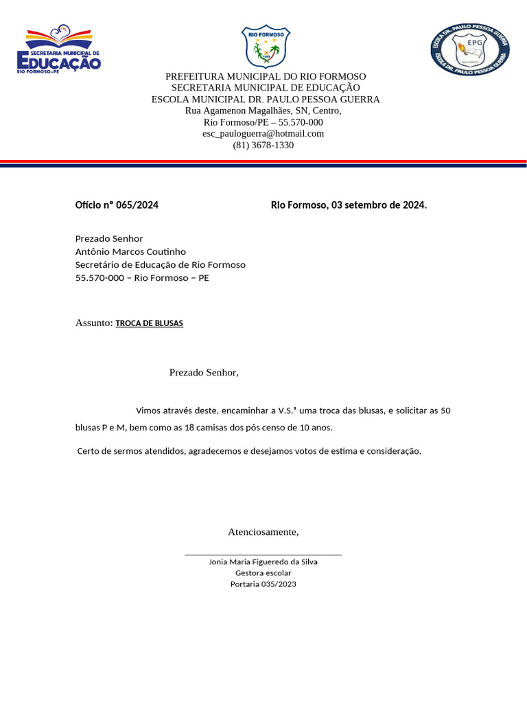 Documentos Comprobatórios | PDF