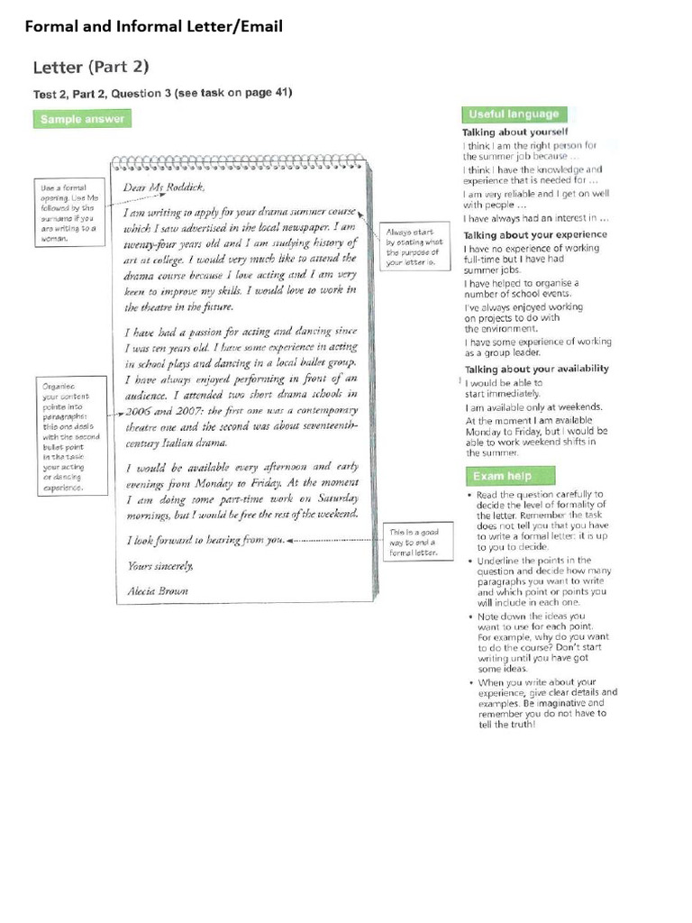 Writing Formal and Informal Letter | PDF