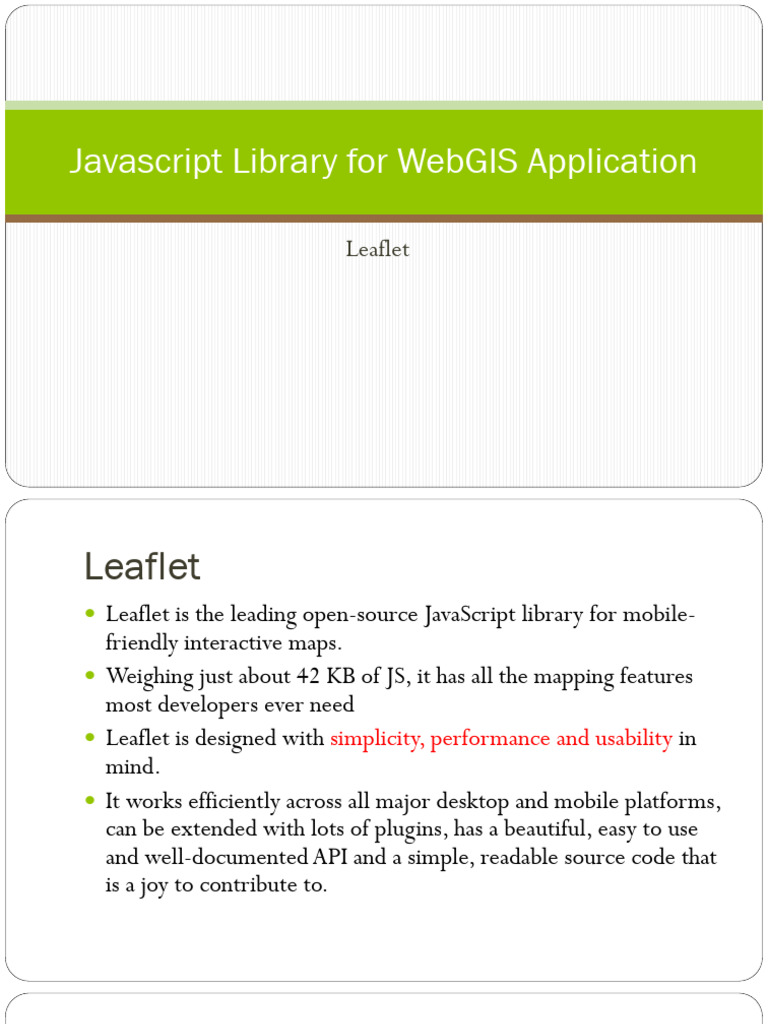 WebGIS Leaflet | PDF | Software Engineering | Computing