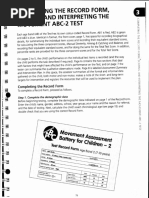 Movement ABC Scoring and Interpreting | PDF