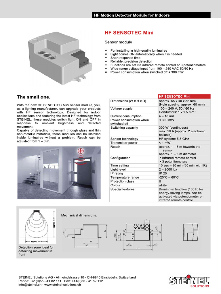 LMS HF-Sensotec Mini Steinel | PDF