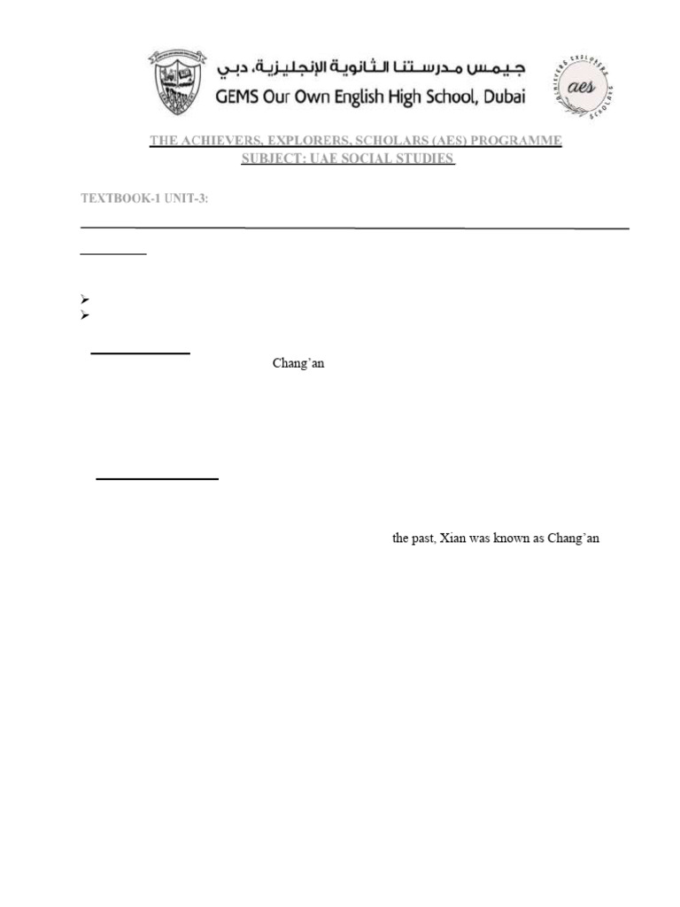 Book 1-Lesson 4-Spreading Cultures in China and Southeast Asia-Answer ...