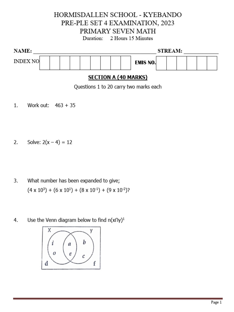 SET 4 MTC-1 | PDF | Mathematics