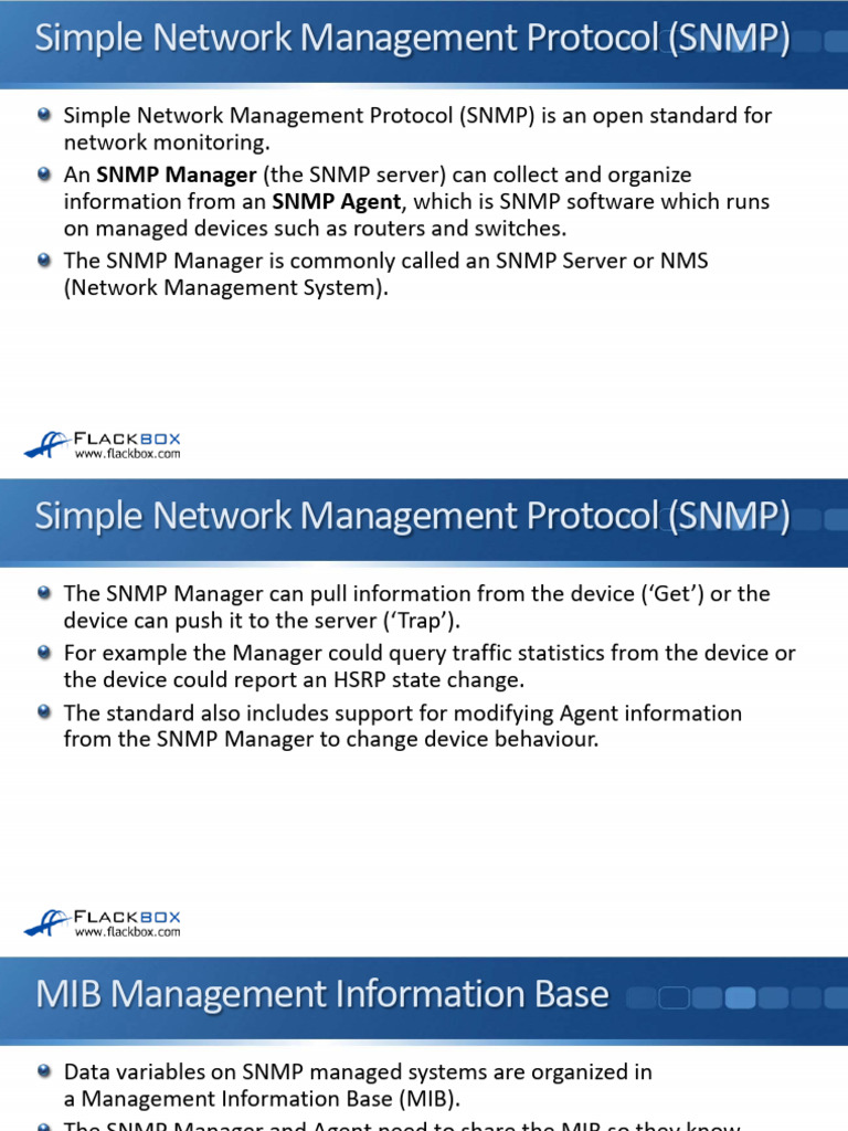 22512252 34 05 SNMP Simple Network Management Protocol | PDF | Network Architecture ...