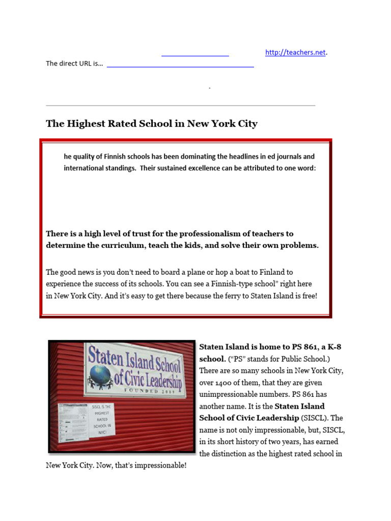 Harry Wong On Staten Island | PDF | Teachers | Cognition