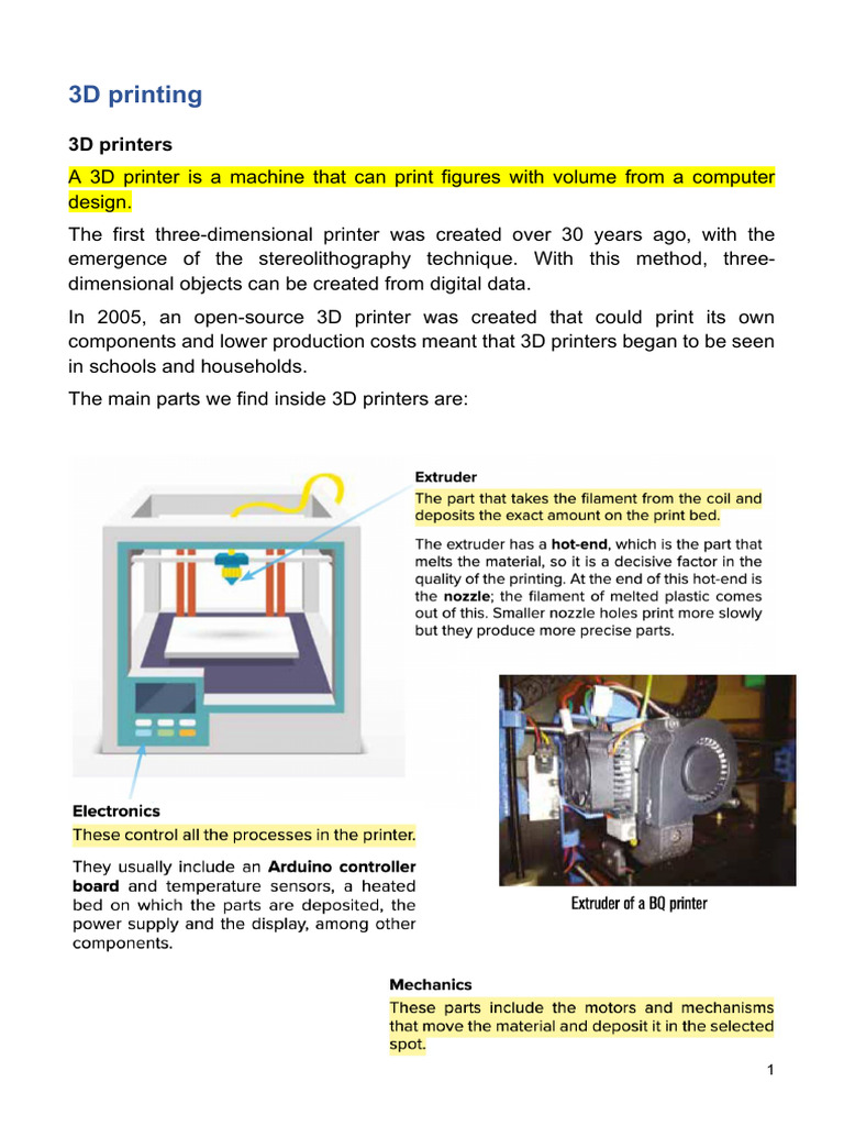 3_2_3D printing | PDF | 3 D Printing | Physical Sciences