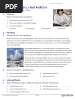 Write A Short Paragraph (5-7 Sentences) About Your Last Weekend. Use 3 ...