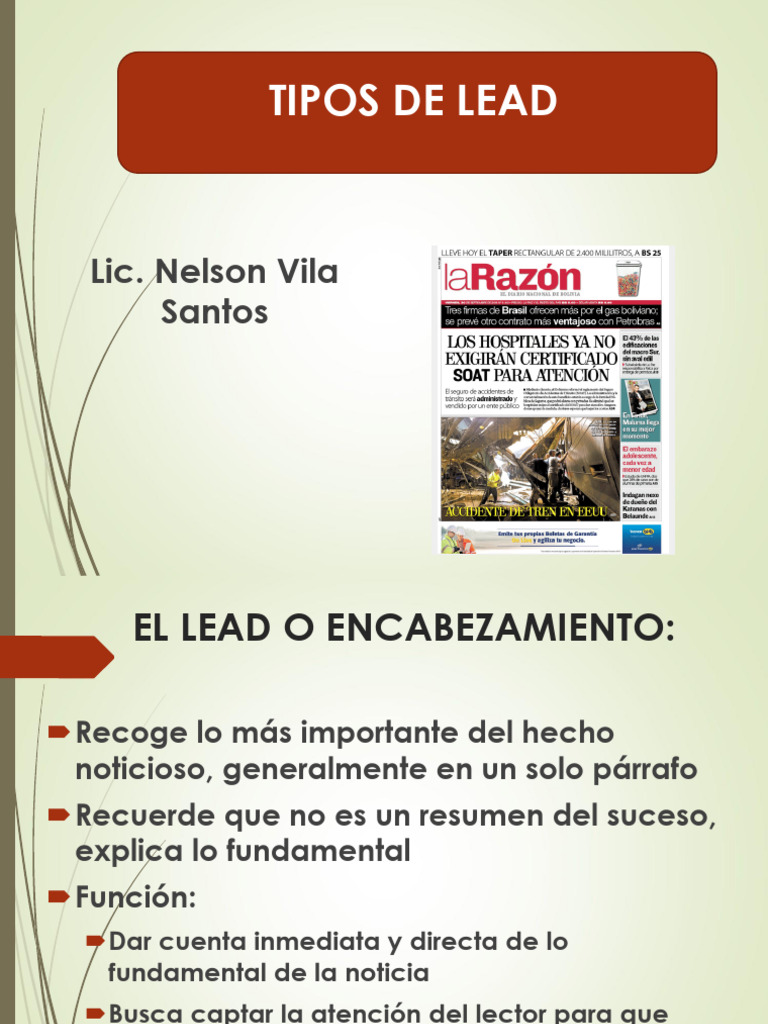 TIPOS DE LEAD | PDF