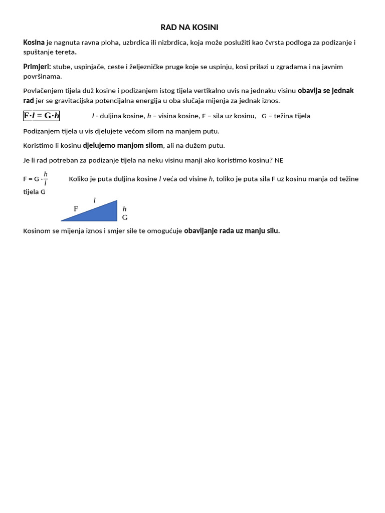 3.4. Rad Na Kosini | PDF