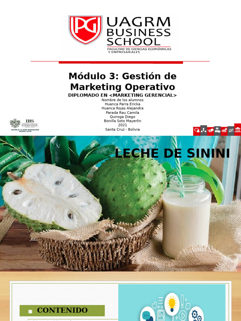Diapositivas de Leche de Sinini | PDF | Marketing | Producto (Negocio)