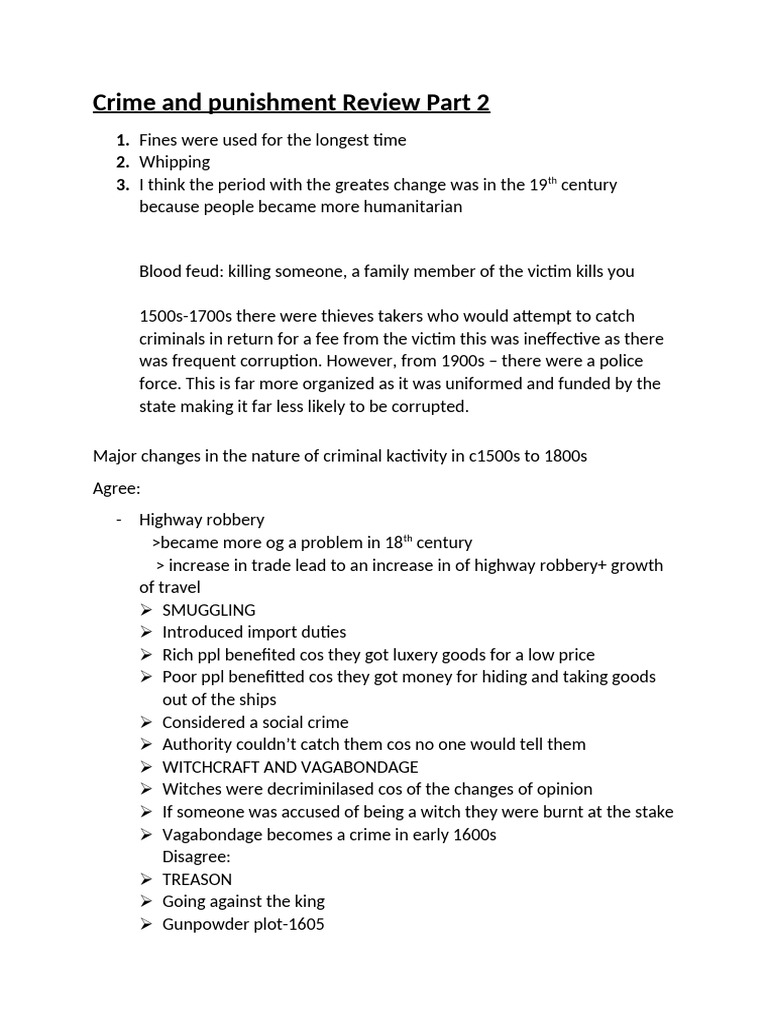 Evolution of Crime and Punishment 1500-1800 | PDF | Travel | History
