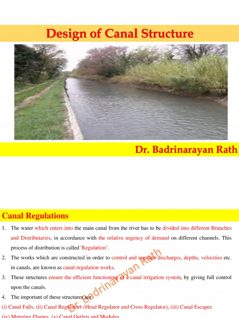 Design of Canal Structure - 04 | PDF