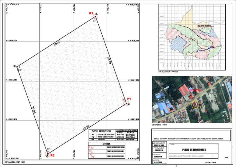 PLANO DE MONITOREO-Layout1 | PDF | Geodesia | Tecnología geográfica