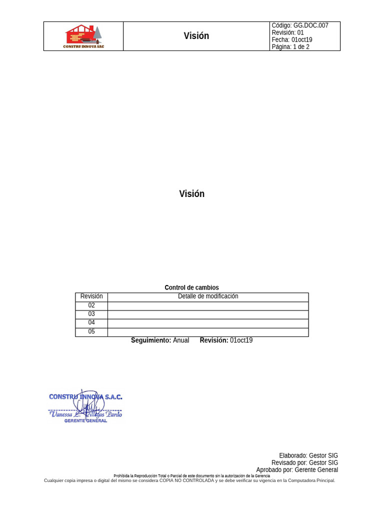 GG - DOC.007 Vision | PDF | Informática