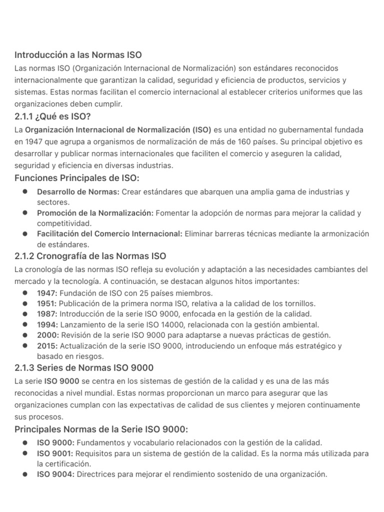 Introducción a las Normas ISO | PDF | Gestión de la calidad | Calidad (comercial)
