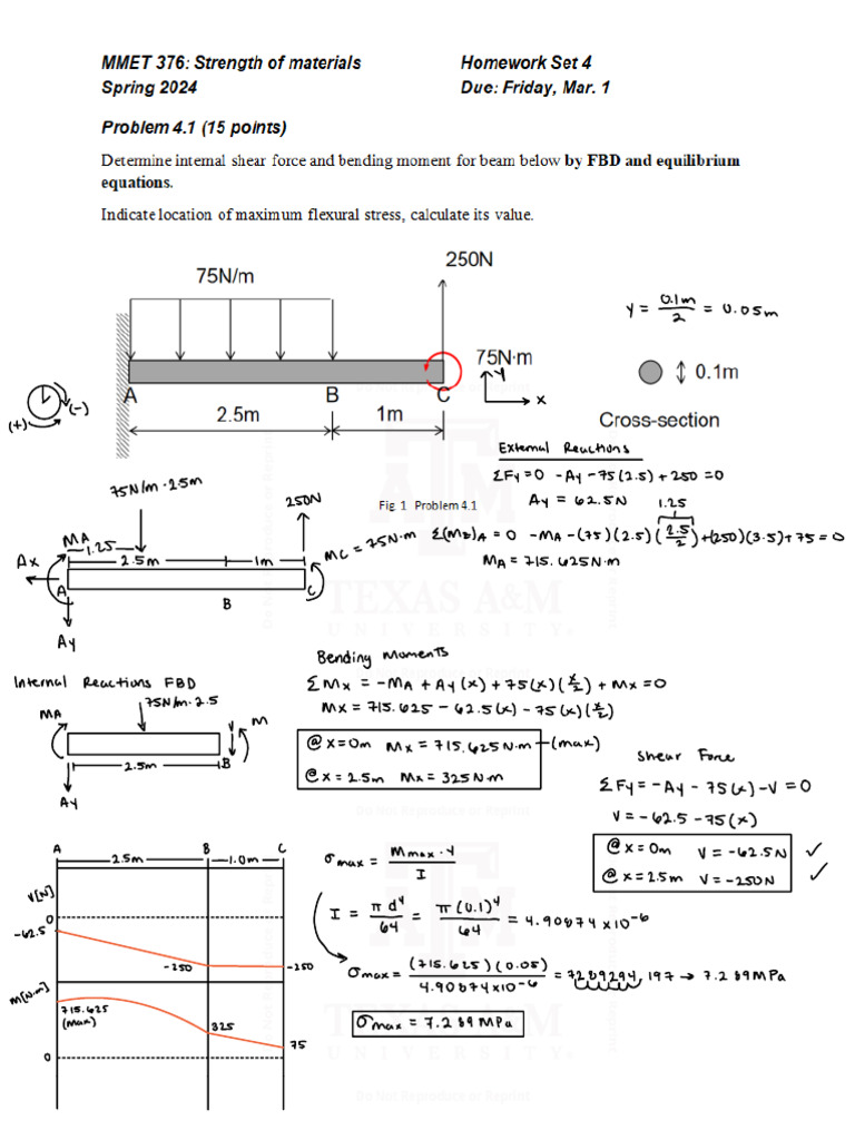 MMET 376 HW4 2024spring | PDF