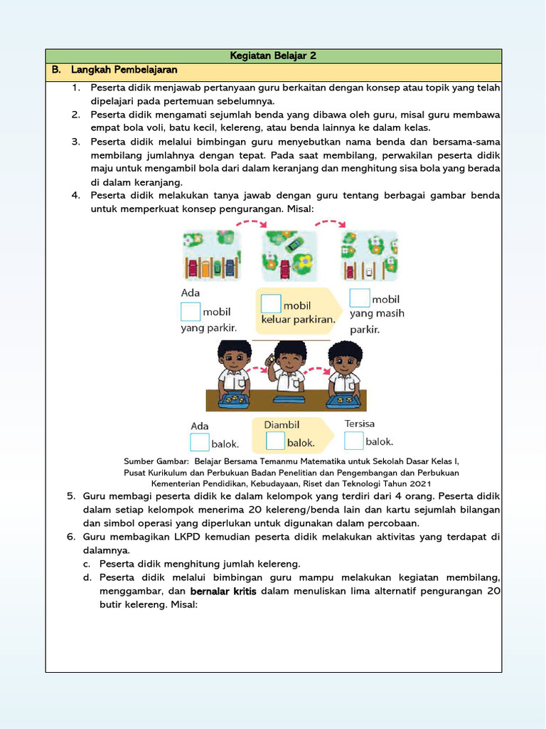 MA - Operasi Hitung Penjumlahan Dan Pengurangan - Pertemuan 2 | PDF