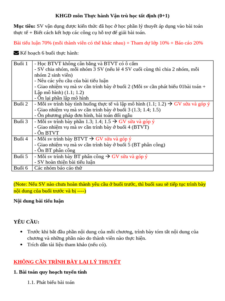 2023-01-Ke Hoach TH VTH | PDF