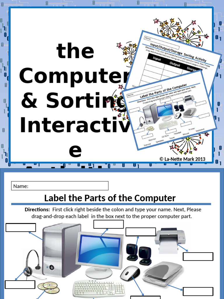 Parts of A Computer Student Activity | PDF