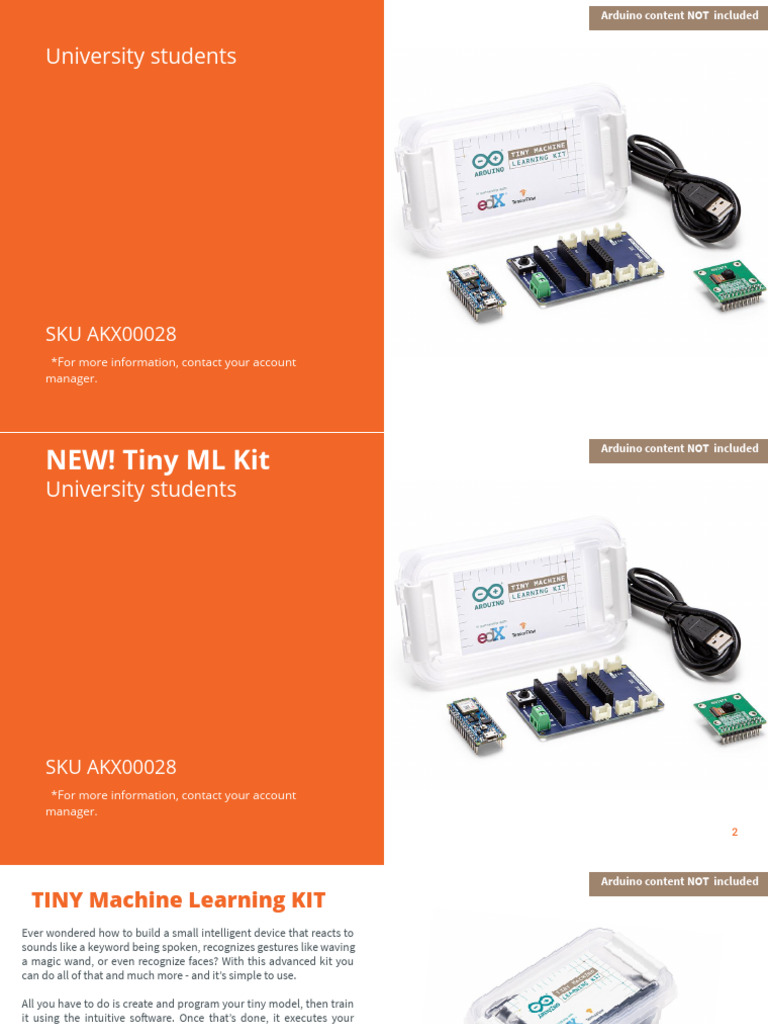 Arduino Tiny Machine Learning Kit Pdf Arduino Machine Learning 6413