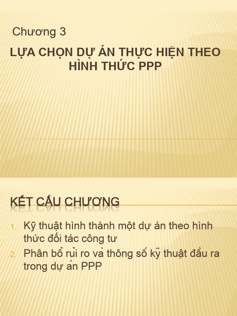 Chương 3 PPP | PDF