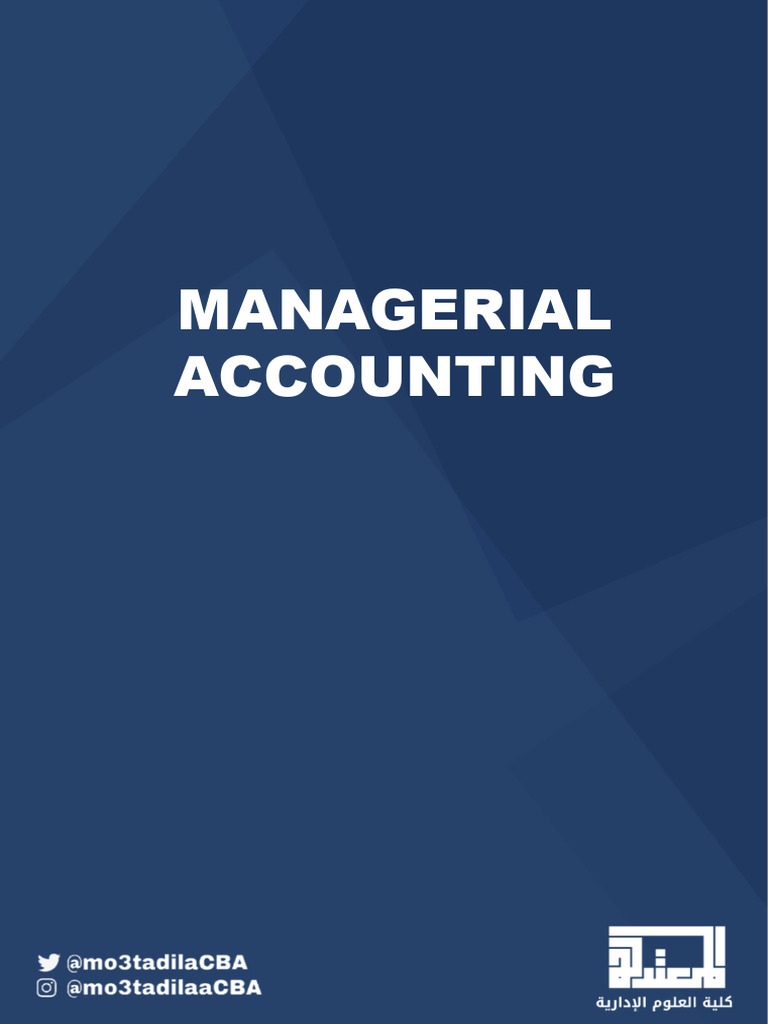 Managerial Accounting | PDF