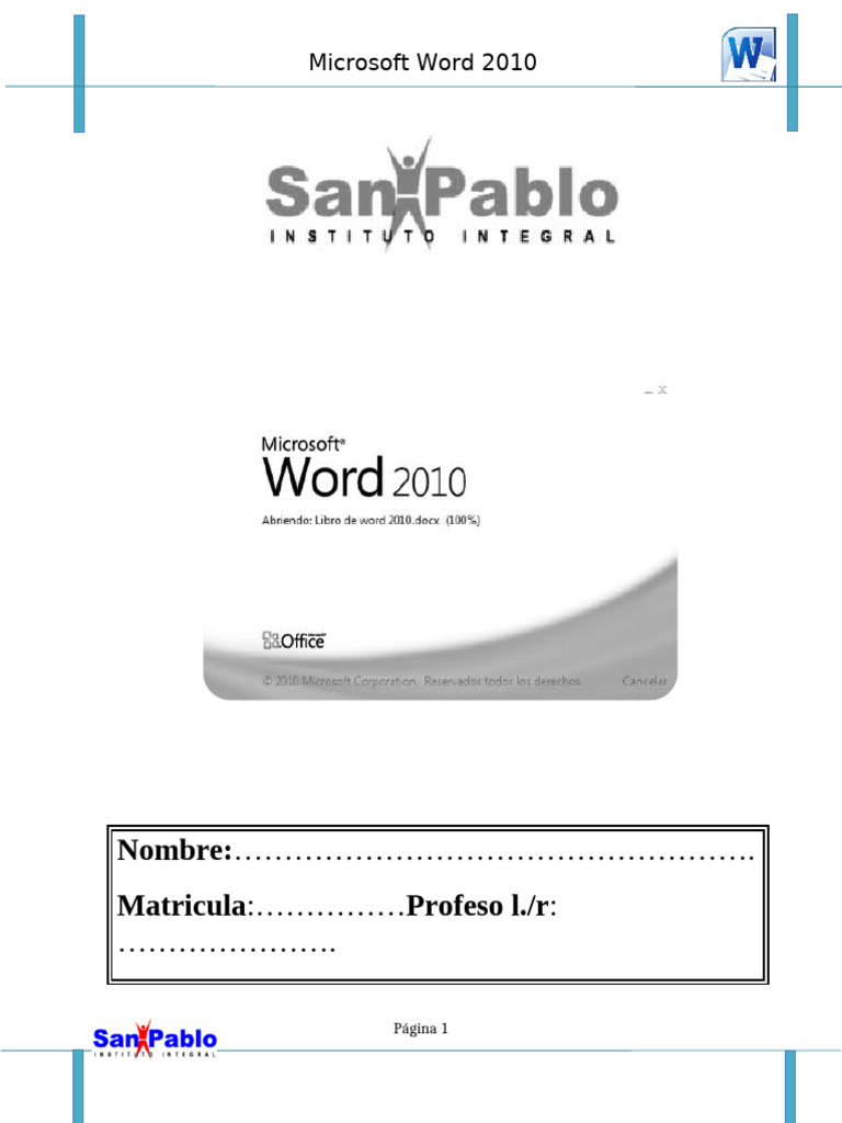 Libro de word 2010 | PDF | Microsoft Office | Botón (Computación)